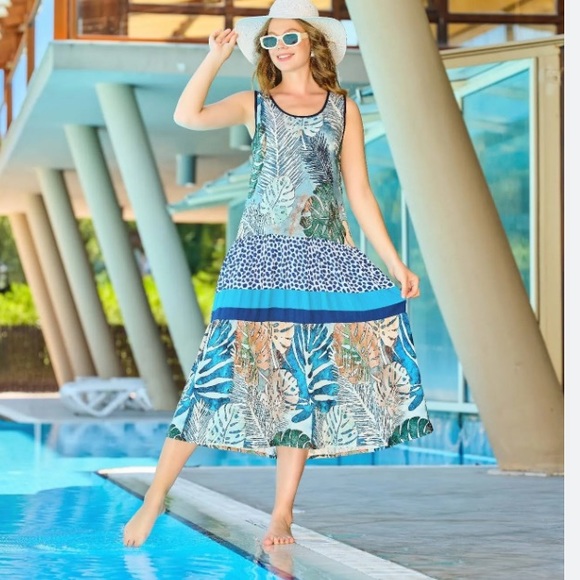 Dolcezza | Dresses | New Dolcezza Blue Summer Dress Sizes | Poshmark